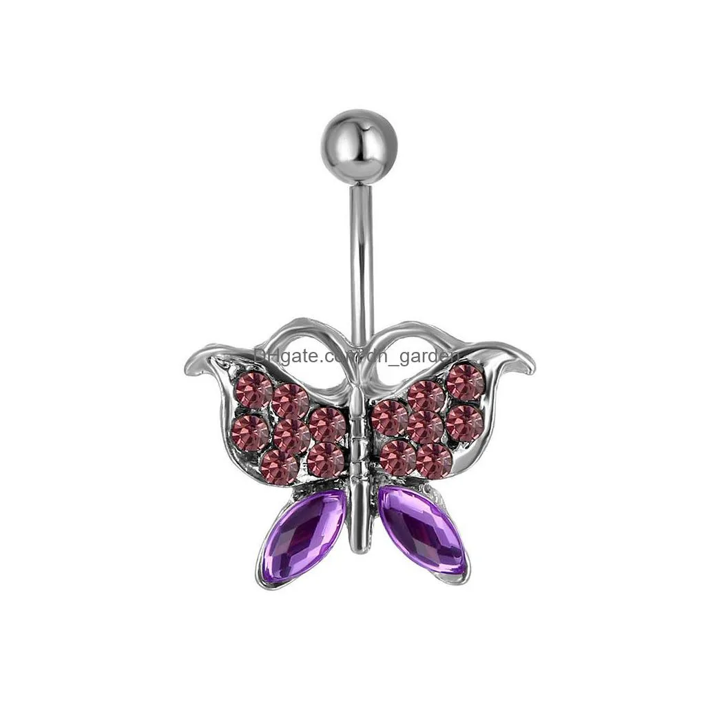 Stberry Red Belly Button Piercings Drop Delivery Belly Jewelry For Body ...