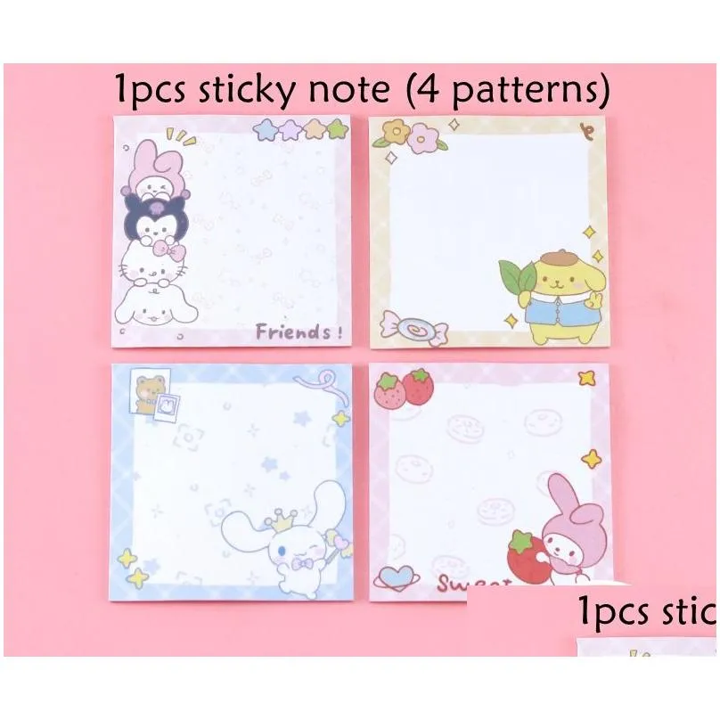 Wholesale Car Dvr Notes Sheets Cute Cartoon Memo Pad Kawaii Sticky Girl ...