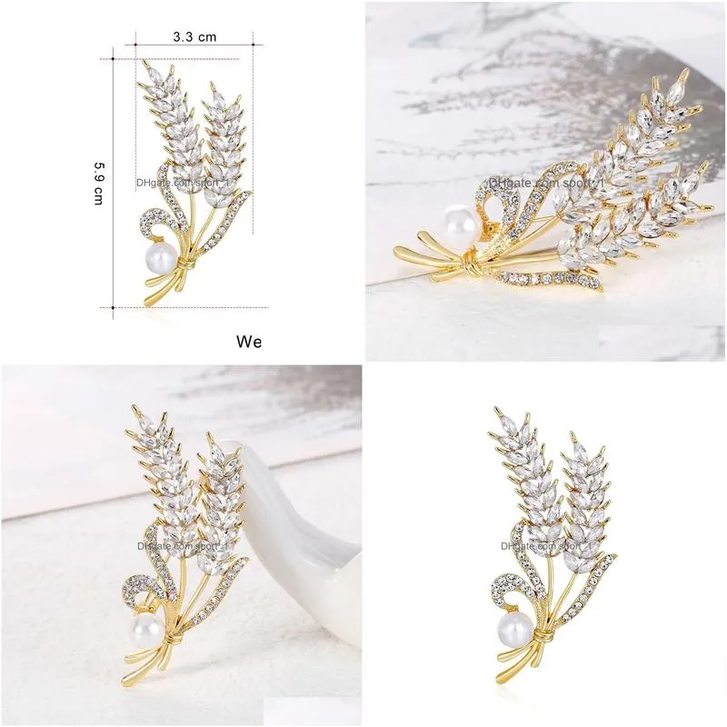 DHgate.com:Exquisite Gold Wheat Sheaf Brooch Pin: A Touch of Nature ...
