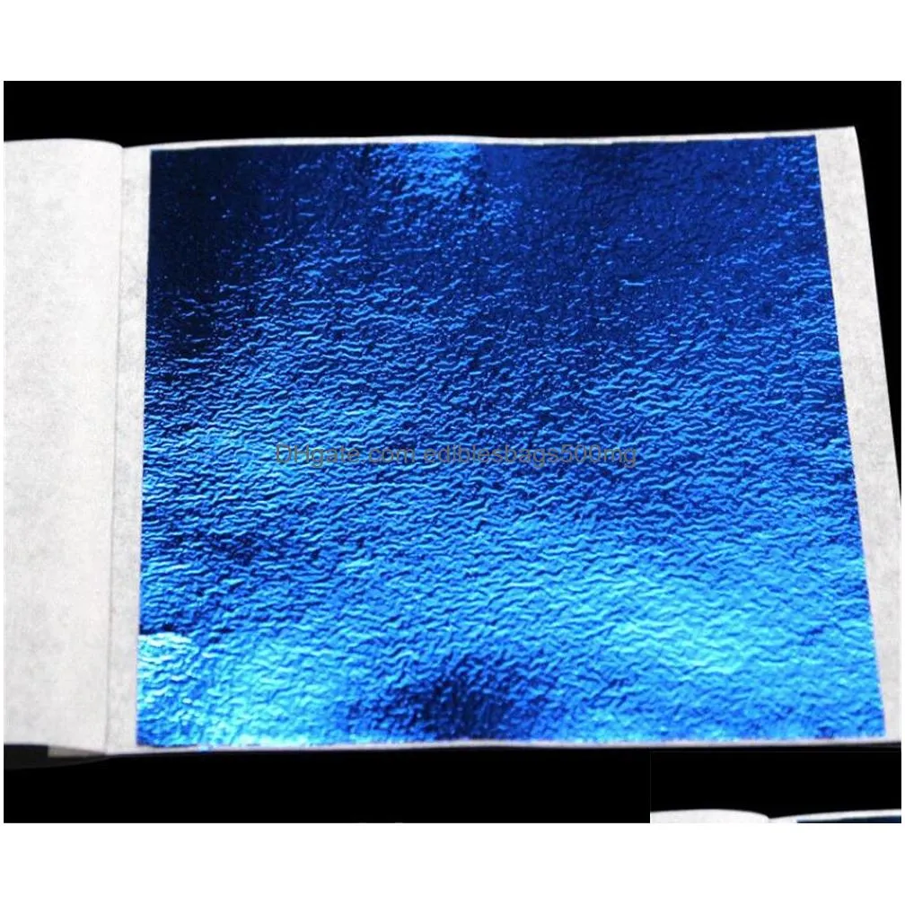 100 Sheets Of Practical K Pure Shiny Gold Leaf For Gilding, Funiture ...