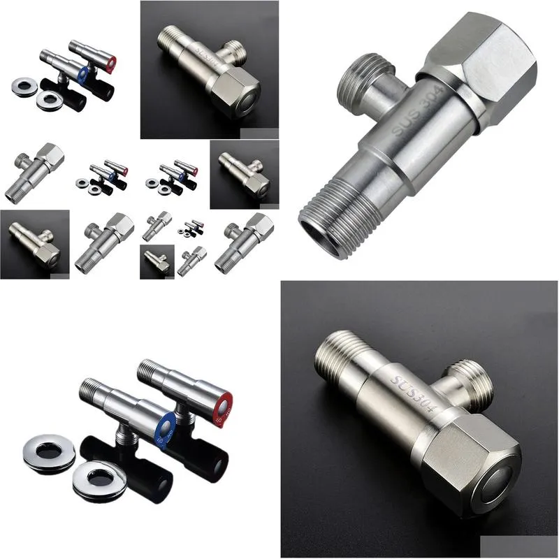 DHgate.com:Angle Valves, 304 Stainless Steel Triangle Dual Outlet ...