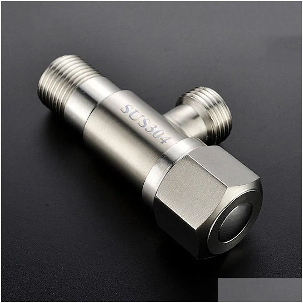 DHgate.com:Angle Valves, 304 Stainless Steel Triangle Dual Outlet ...
