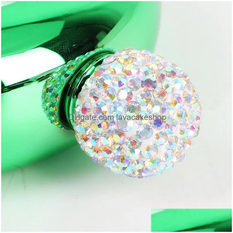 DHgate.com:100ml Stainless Steel Hip Flask Bracelet with Diamond Lid ...