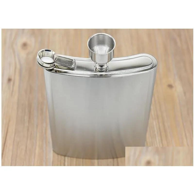 Stainless Steel Portable Hip Flask With Middle Funnels Large 48oz Wine ...