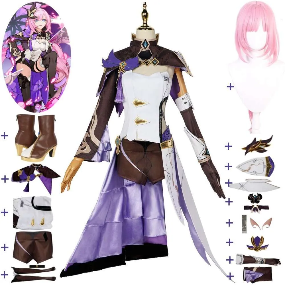 Hetsu Star Rail Elysia Cosplay Costume With Wig And Shoes Azur Lane ...