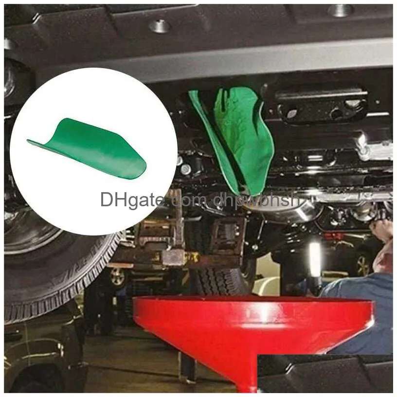 Foldable Car Funnel Oil Guide Plate Flexible Draining Tool For ...