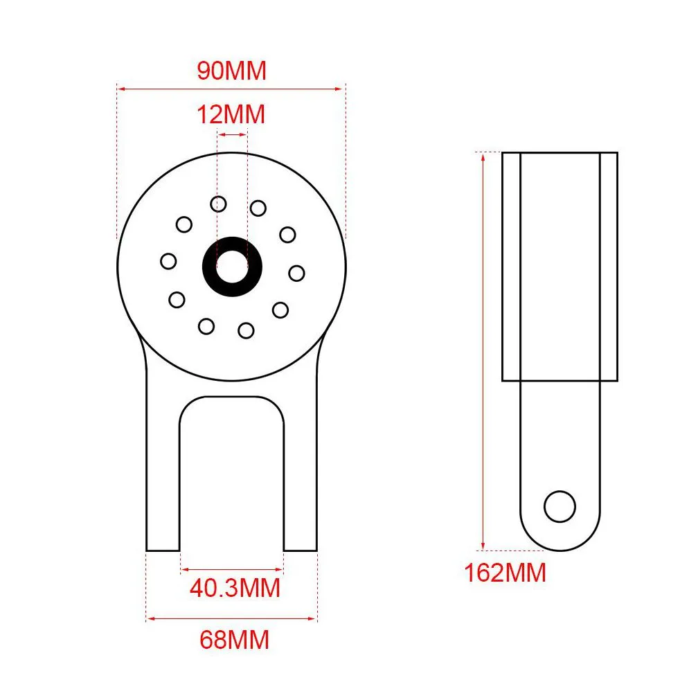 DHgate.com:T6061 Aluminum Rear Engine Motor Mount - 85A Polyurethane ...