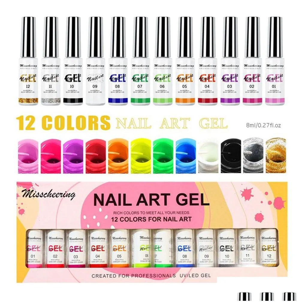 DHgate.com:Product Type Gel Nail Polish Set - 12Pcs/Lot 8ml French ...