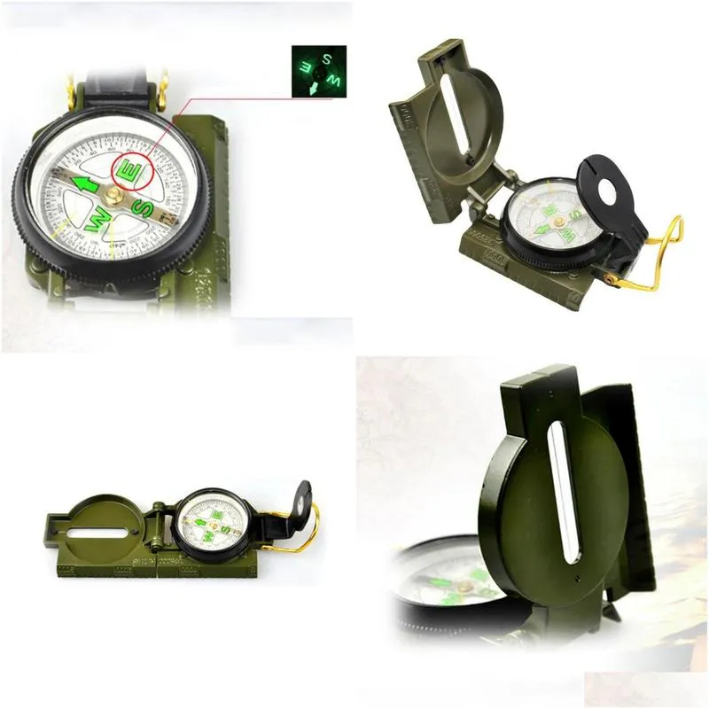 DHgate.com:Mti Tool Portable Folding Compass, Military Climbing Metal ...