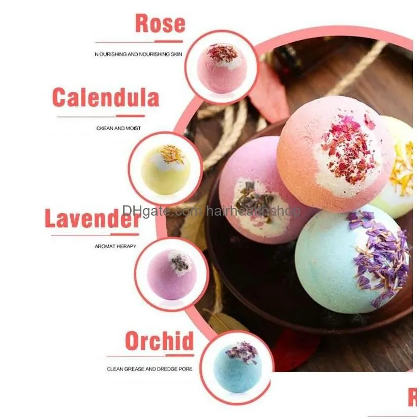 DHgate.com:Natural Floral Bath Bombs - 6 Pack Deep Sea Spa Fizzers with ...
