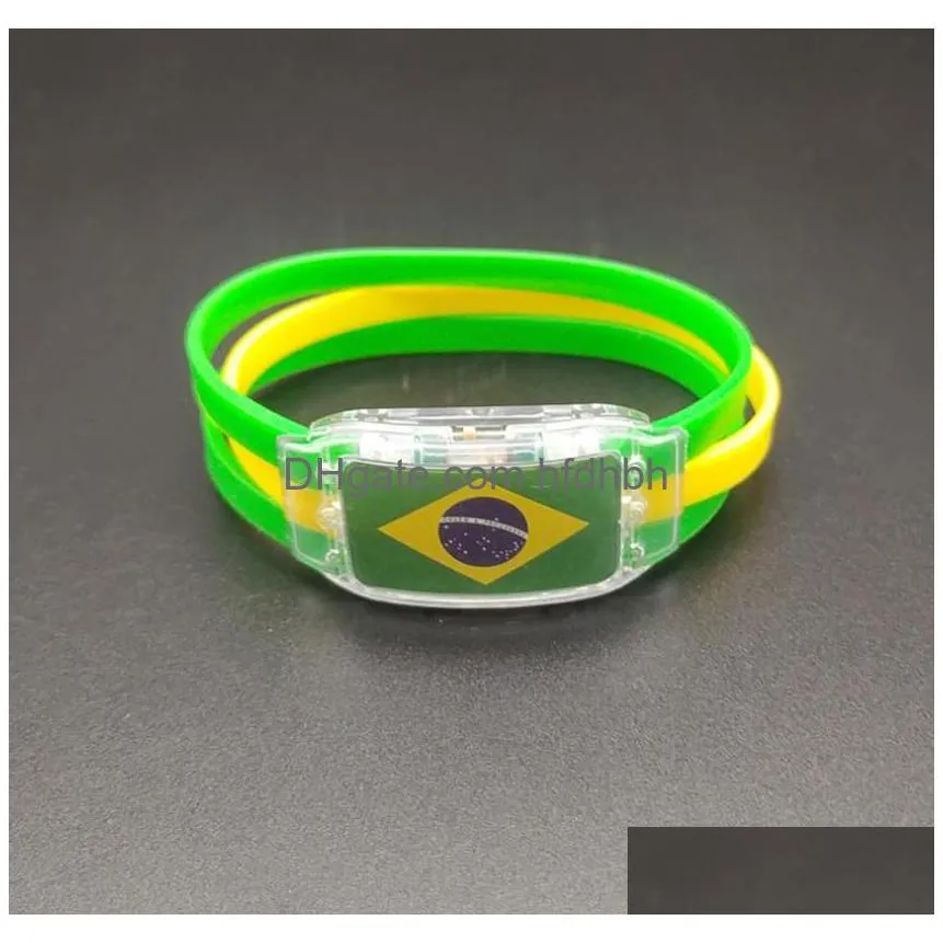 DHgate.com:Glowing LED Silicone Wristbands | Patriotic National Flag ...