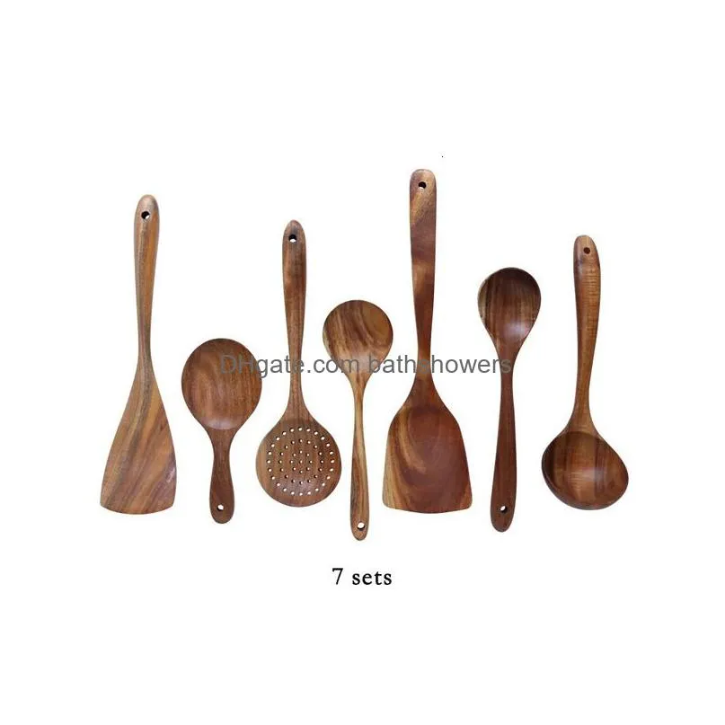 DHgate.com:Natural Teak Wood Kitchen Utensils - Spoons, Ladle, Turner ...