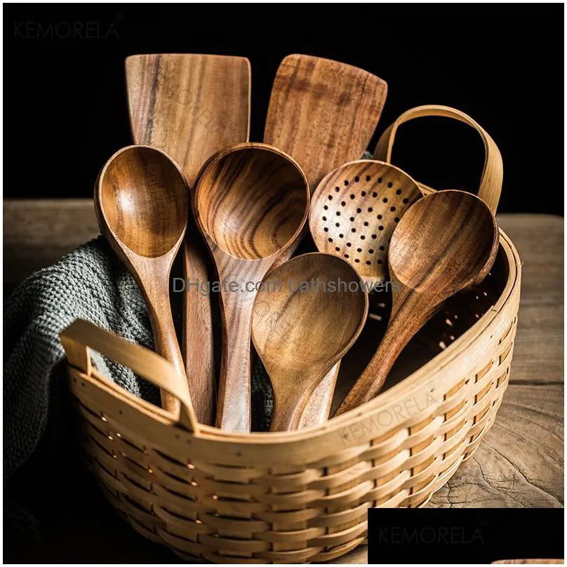 DHgate.com:Natural Teak Wood Kitchen Utensils - Spoons, Ladle, Turner ...