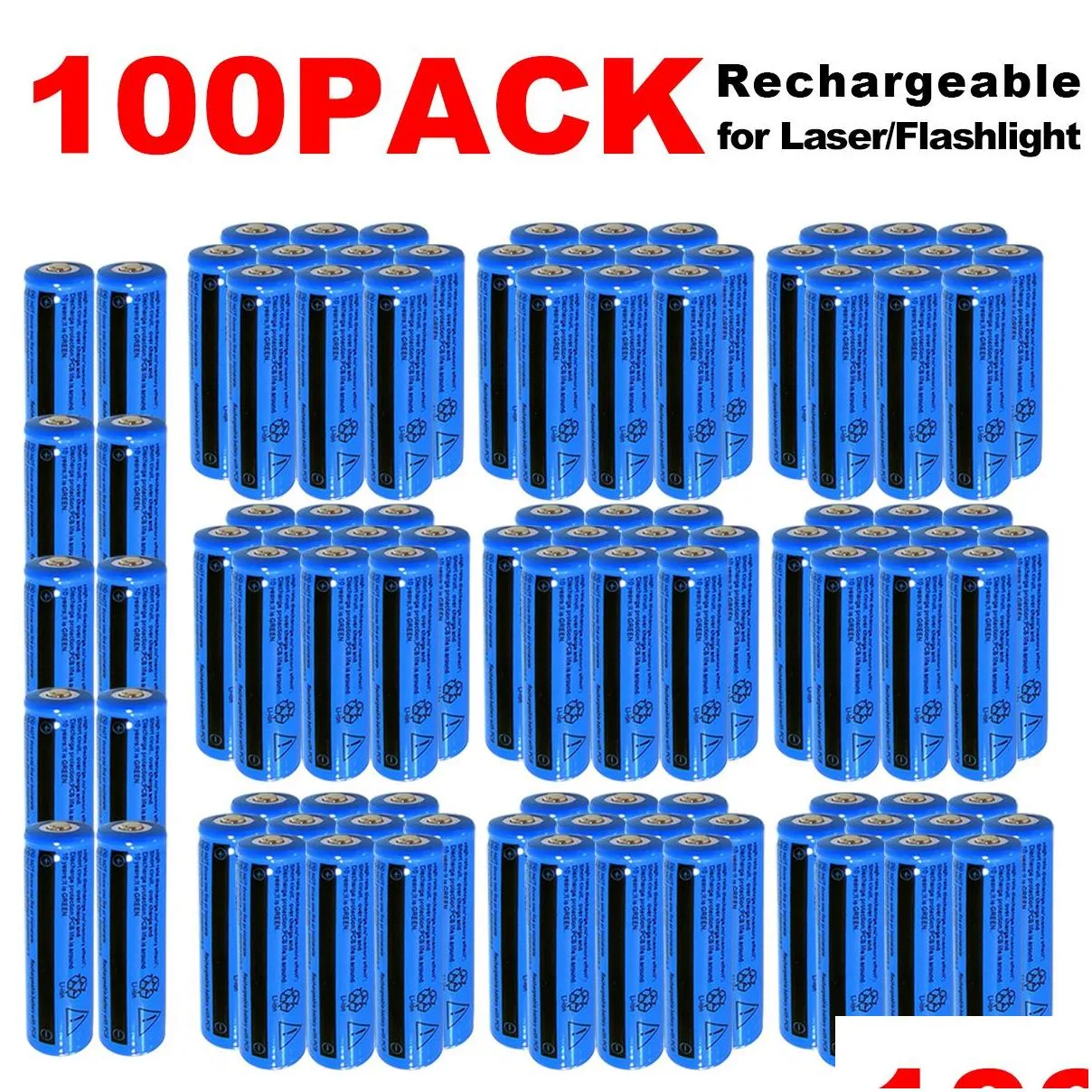 ️3000mAh Li Ion Rechargeable Battery 3.7V For Torch Pen Electronics B ...