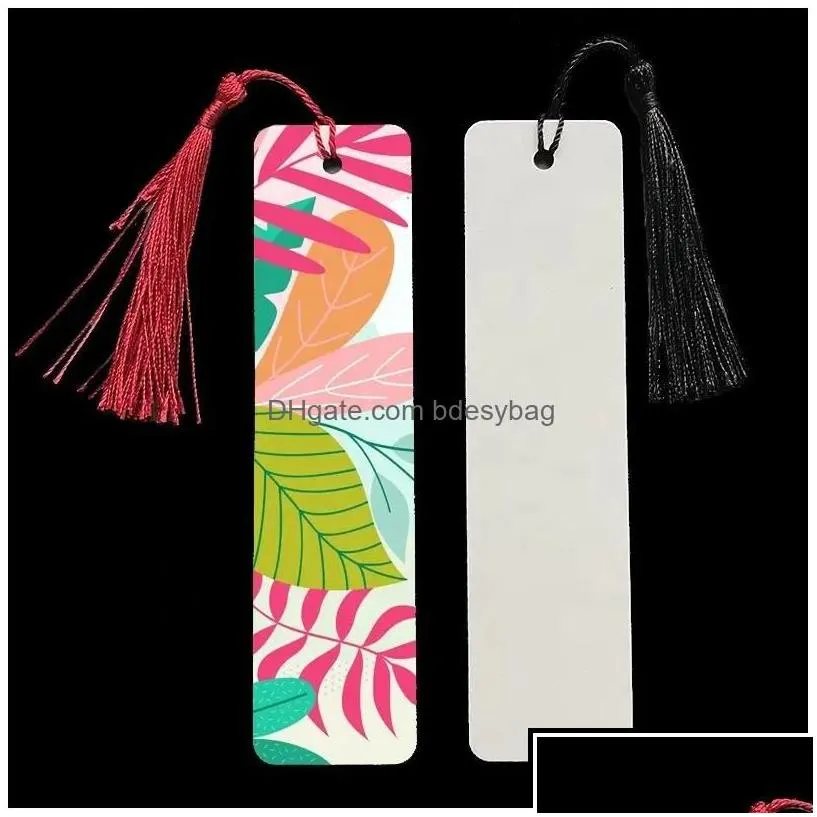 DHgate.com:Double-Sided Aluminum Metal Bookmarks with Hole and Tassels ...