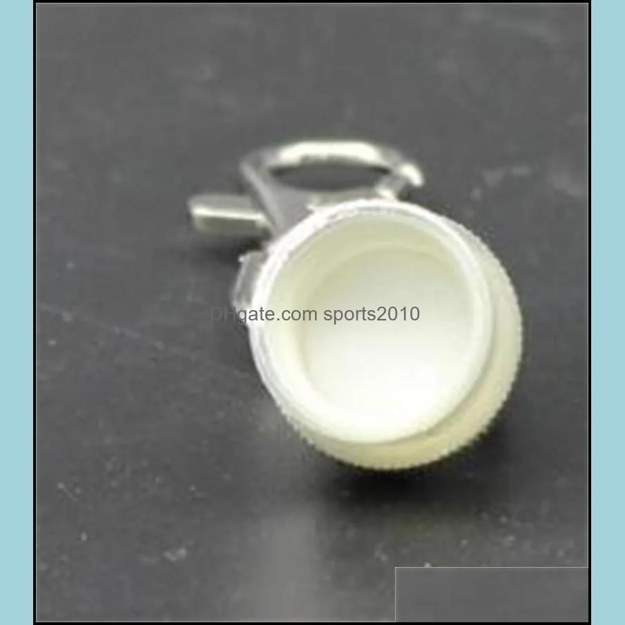 Stainless Steel Hip Flask Keychain With Key Chain 2oz Cylinder Body ...