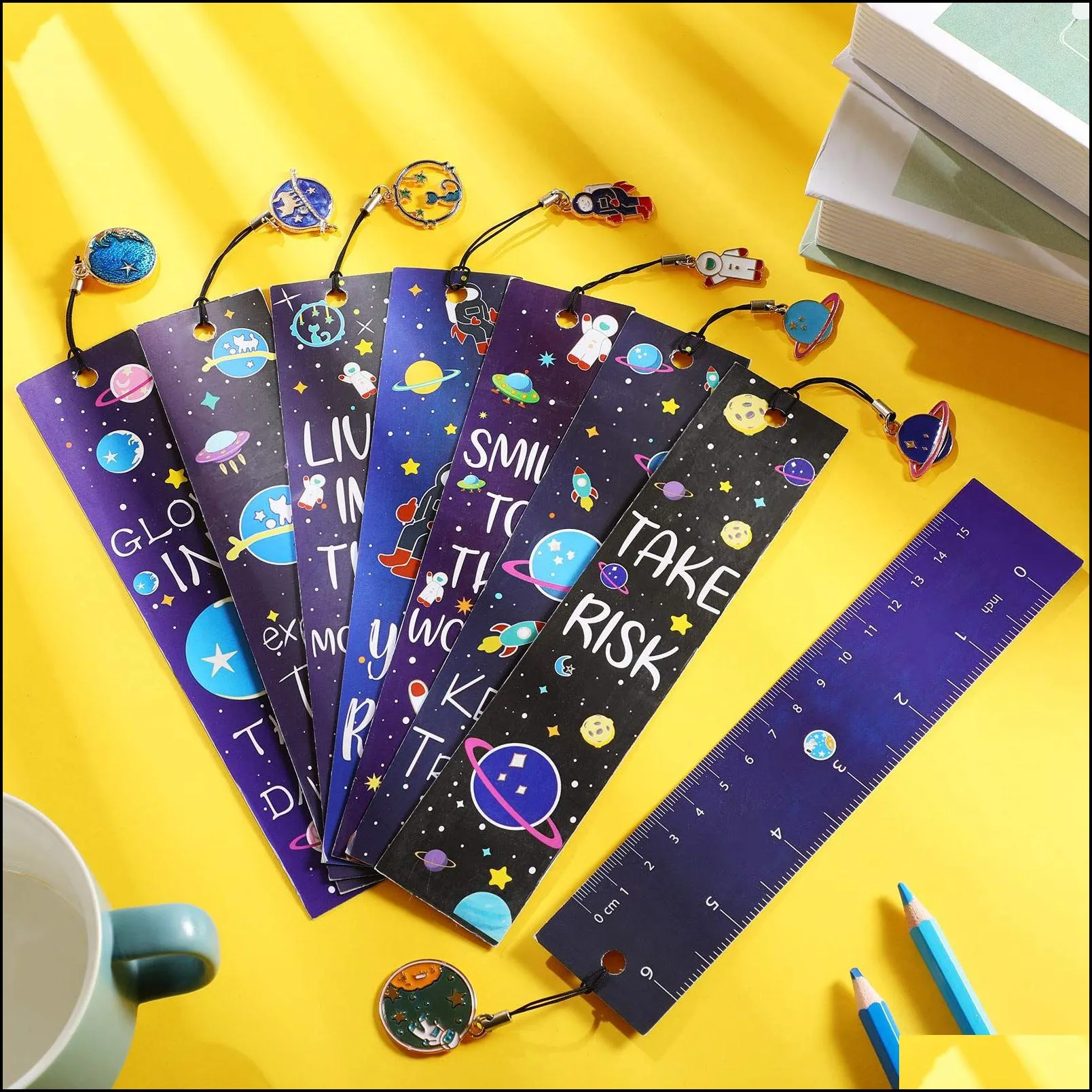 Wholesale Space Theme Bookmark Designs For Students Set With ...