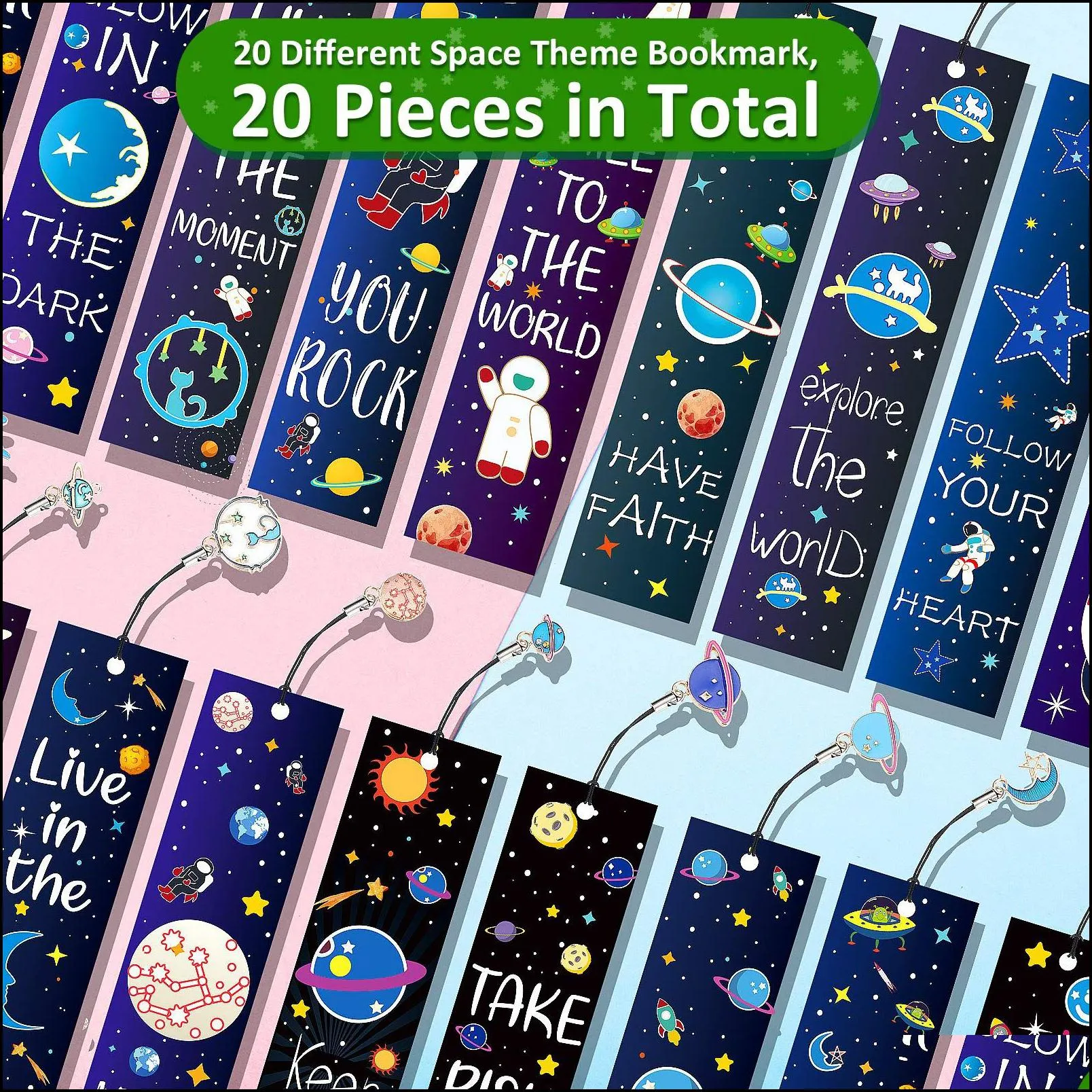 Wholesale Space Theme Bookmark Designs For Students Set With ...