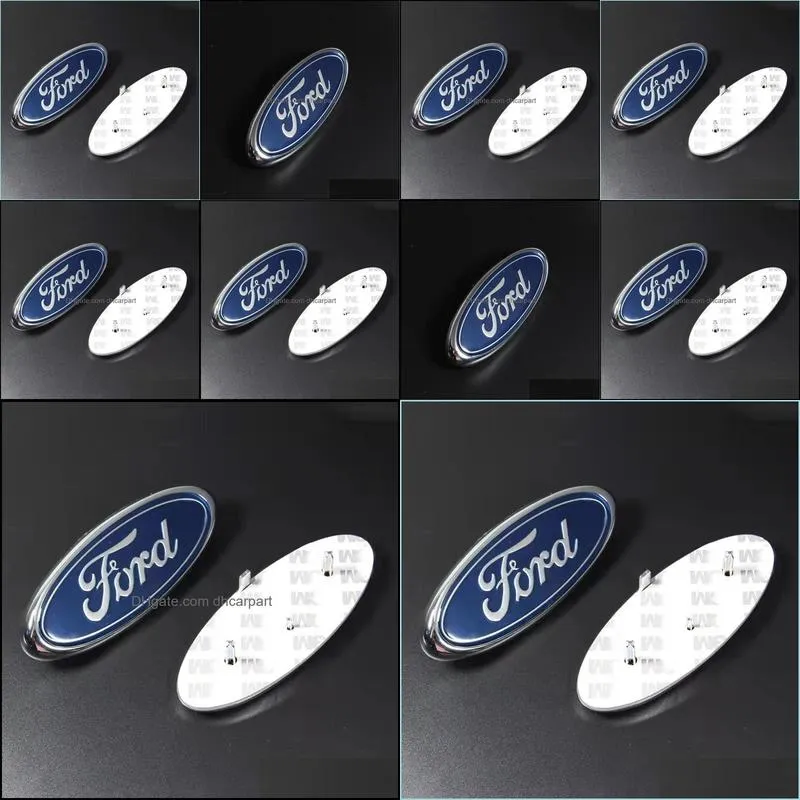 Dark Blue Ford Emblem New Ford Badge 145X60mm Front/Rear Focus Badge ...