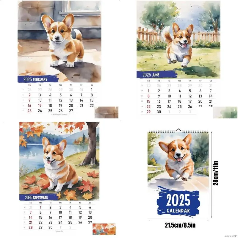 Wholesale Cute Spiral Boundary Moon Corgi Canvas Art Wholesale For ...