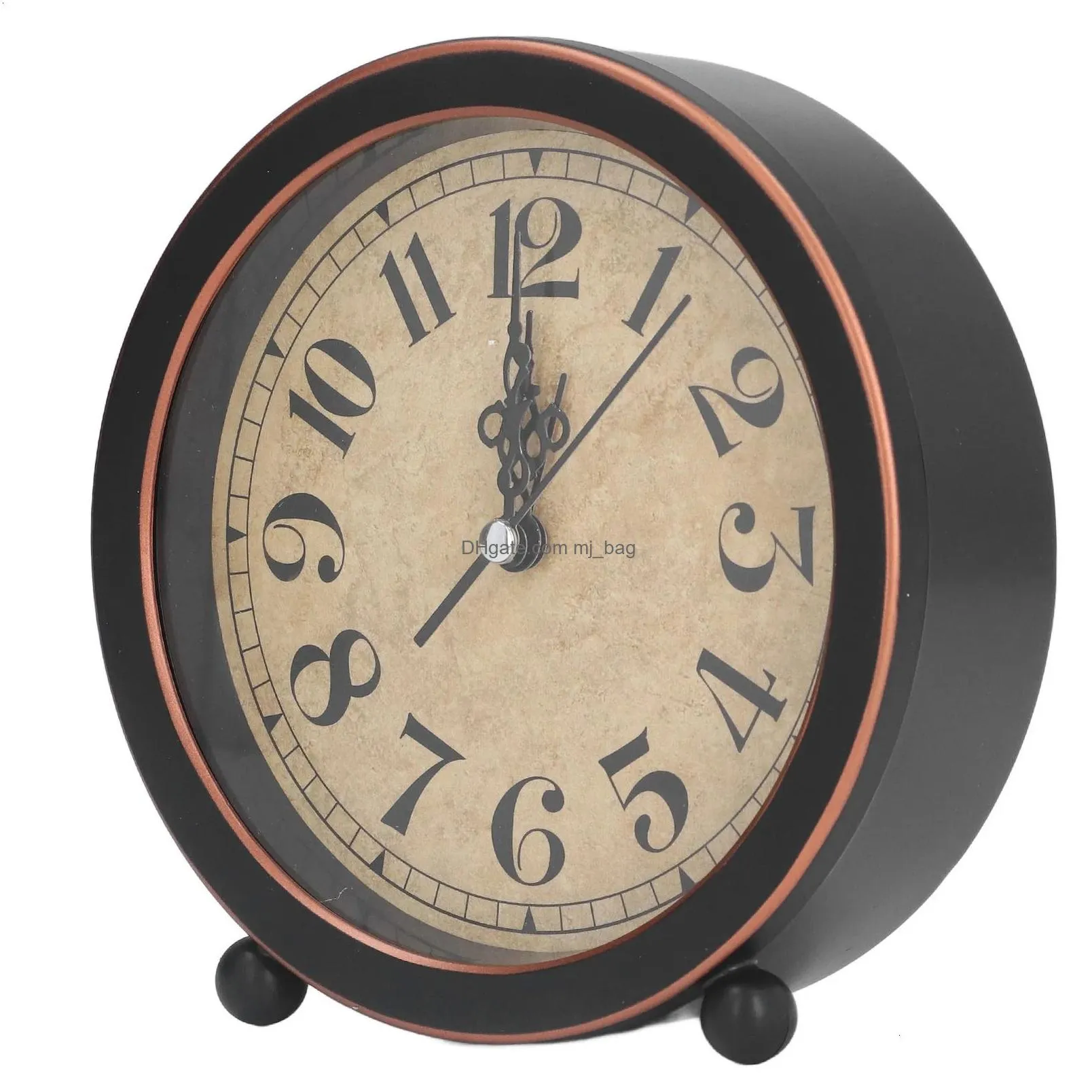 Retro Style Table Study Clock With Silent Ticking, High Accuracy ...