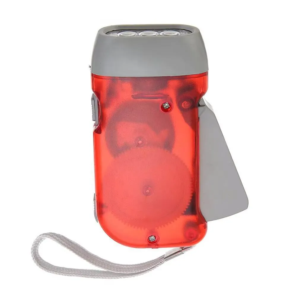 Emergency LED Wind Up Hand Crank Flashlight Torch With Crank Power And ...