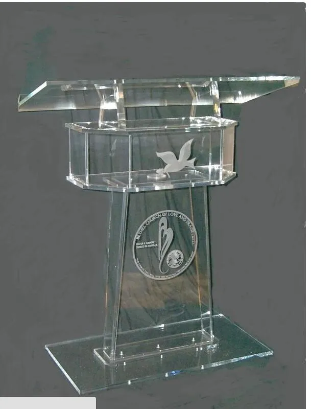 Transparent Lectern Classroom Lectern Podium Clear Acrylic Lectern ...