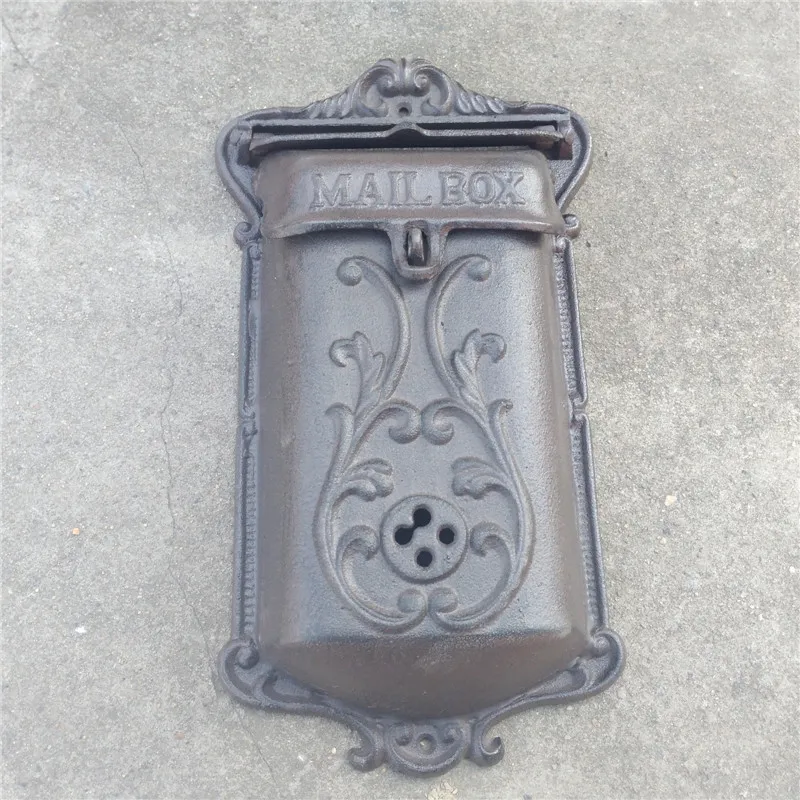 DHgate.com:Cast Iron Mailbox, Vintage Wall Mounted Mailbox, Outdoor ...