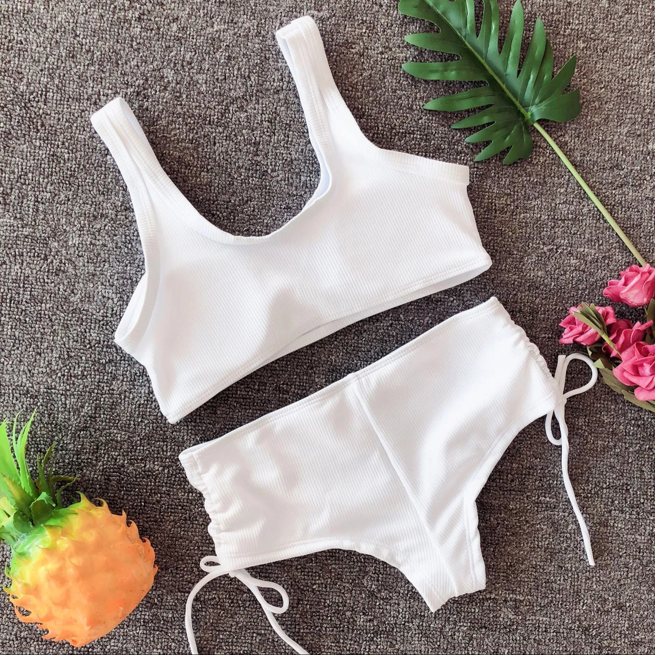 Dubio Bikini Sexy Micro Swimsuit Double Deck Grid Perspective ...