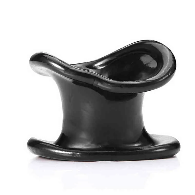 NXY Cockrings Male Scrotum Testicle Squeeze Ring Cage Soft Stretcher ...