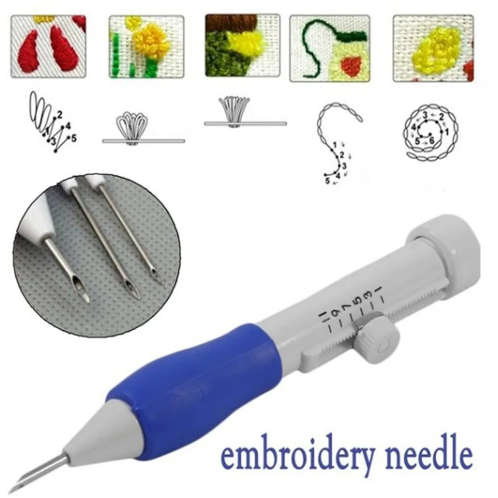 Punch Pen Sewing Interchangeable Accessories Embroidery Needle Set ...