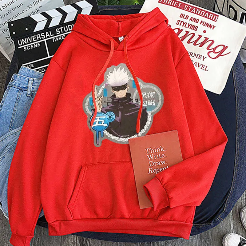 ₩14 216에서 Jujutsu Kaisen Gojo Satoru Megumi Itadori Toge Hoodie 남성 여성