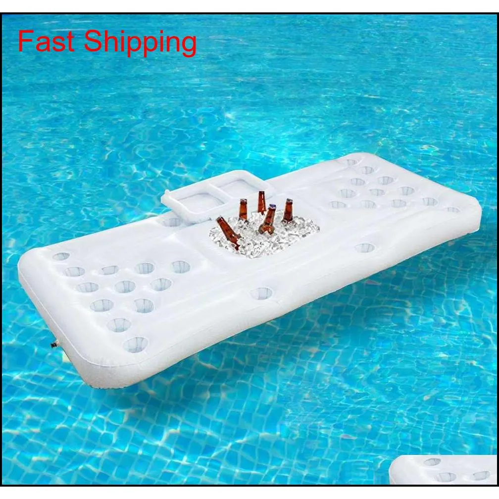 HG Pool Party Raft Lounger: Inflatable Swimming Beer Pong Table For ...