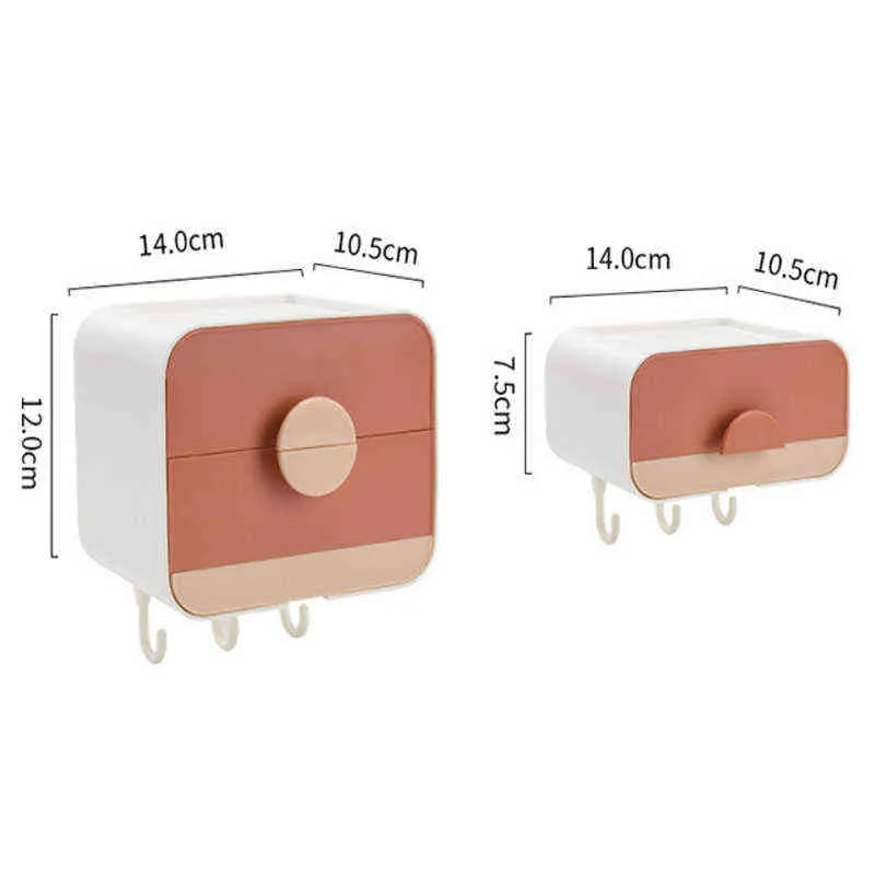 No-Drill Soap Dish Holder - Double Layer Bathroom Soap Box with Drain, Wall Mounted Soap Rack ...