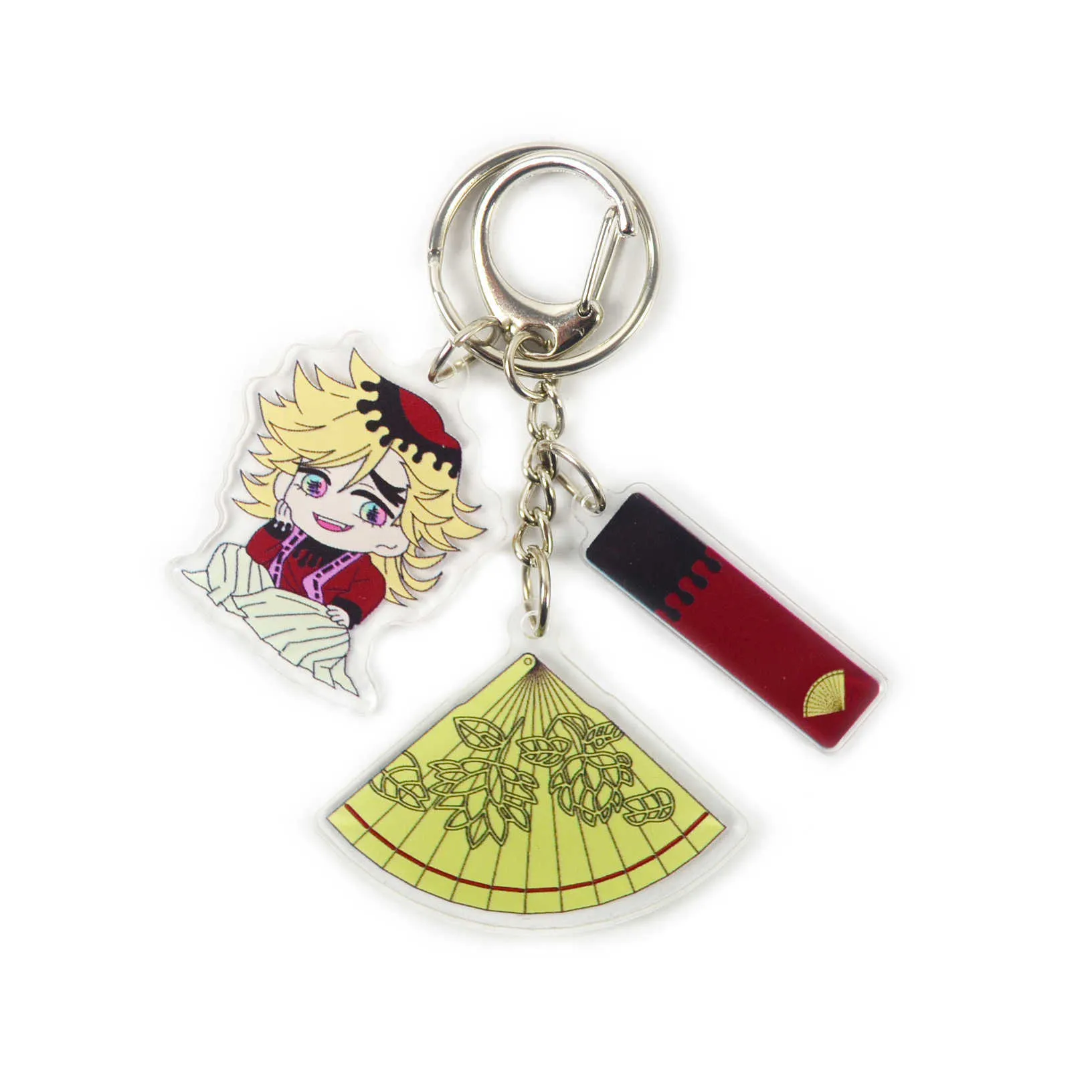 Demon Slayer Demon Moons Cosplay Bleach Keychain Set Kokushibo Doma ...