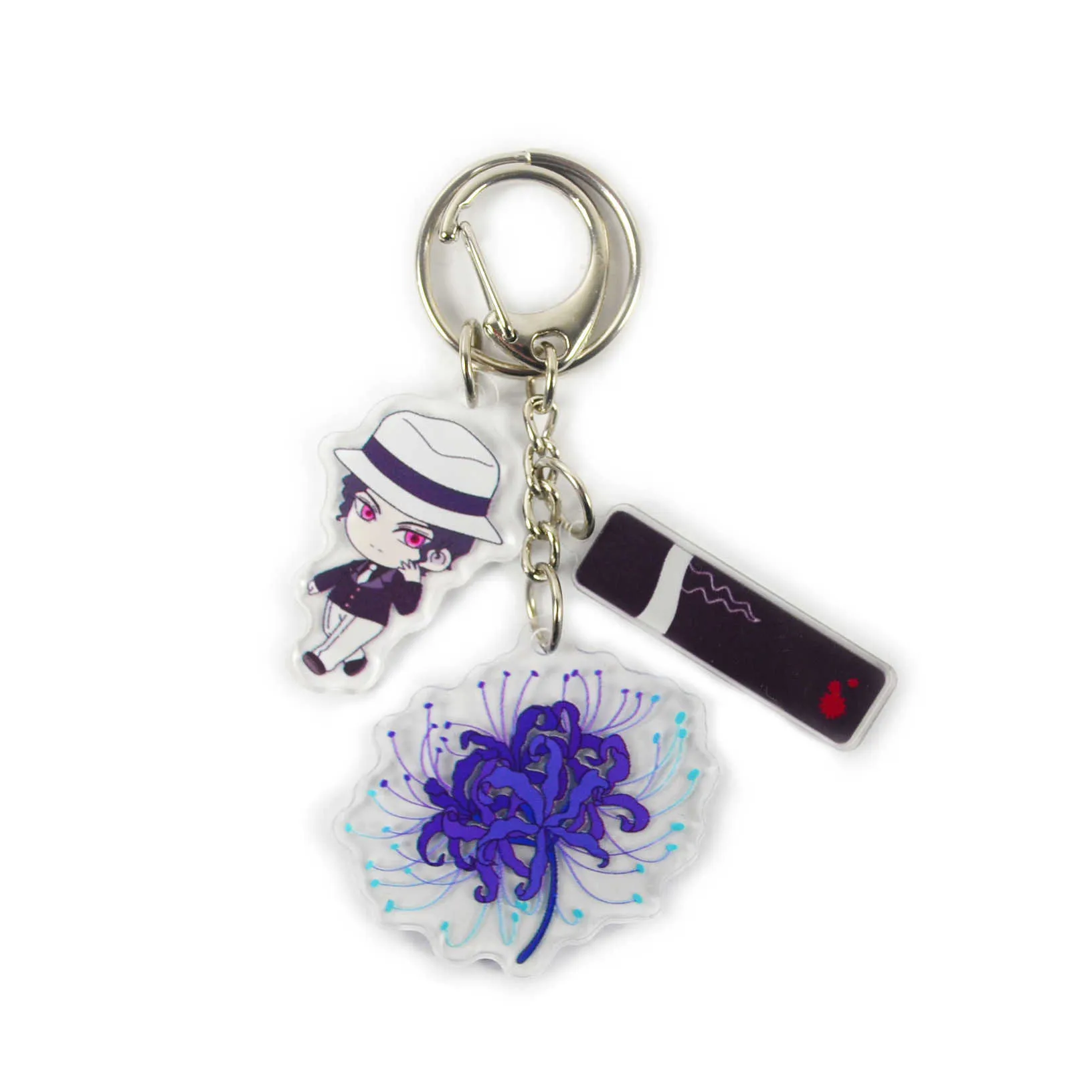 Demon Slayer Demon Moons Cosplay Bleach Keychain Set Kokushibo Doma ...