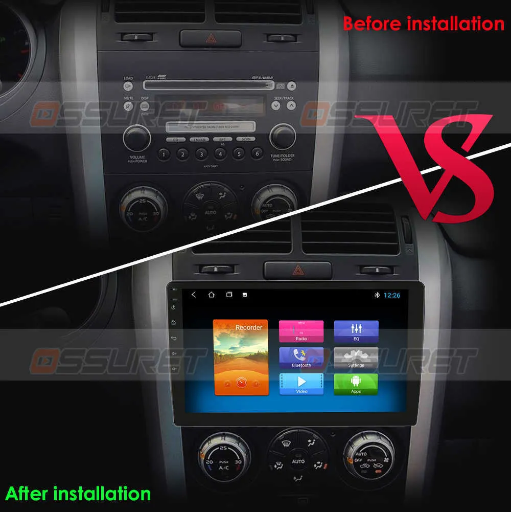 9-Inch Touch Screen Car Stereo with Navigation - Double Din Multimedia Player, Bluetooth & WiFi ...