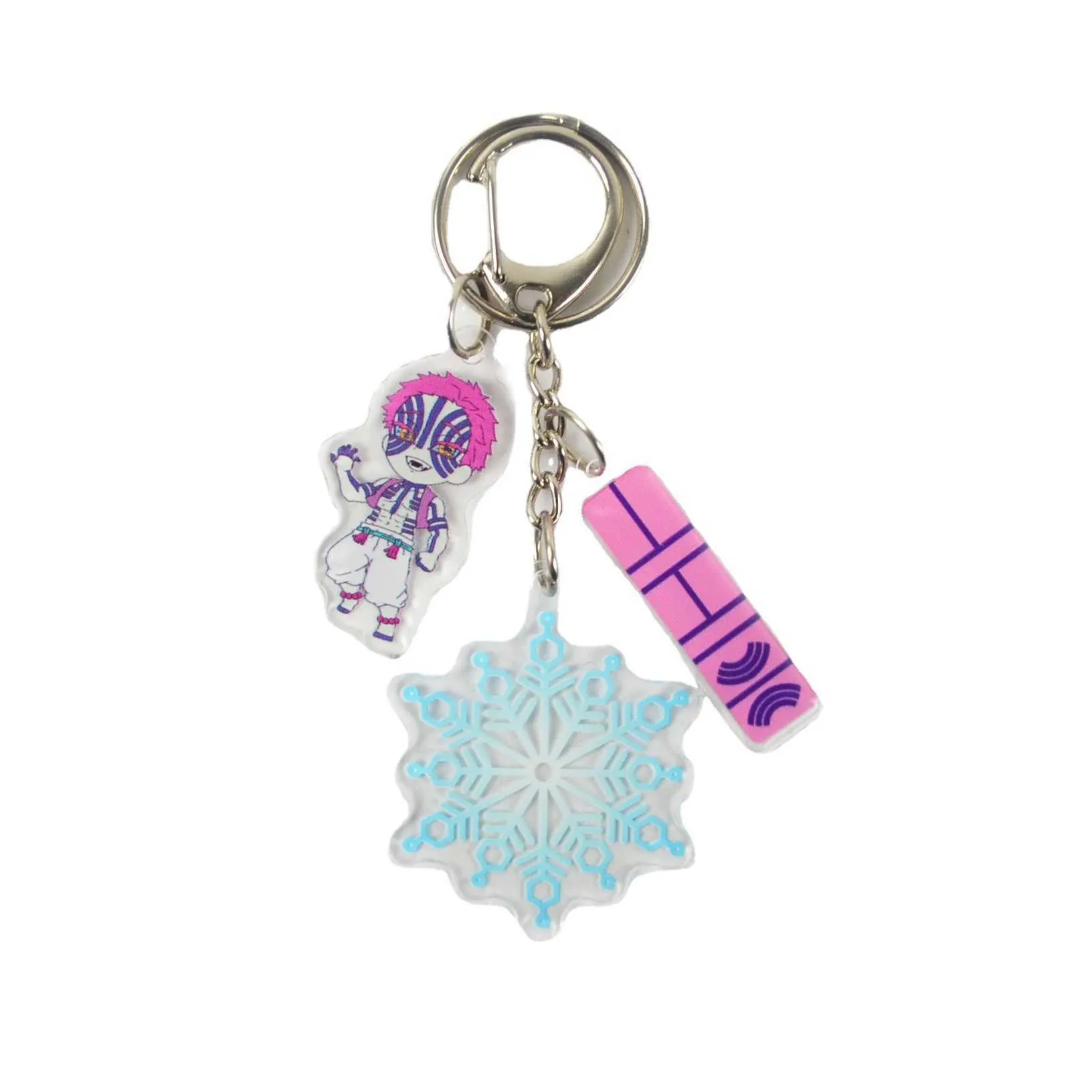 Demon Slayer Demon Moons Cosplay Bleach Keychain Set Kokushibo Doma ...