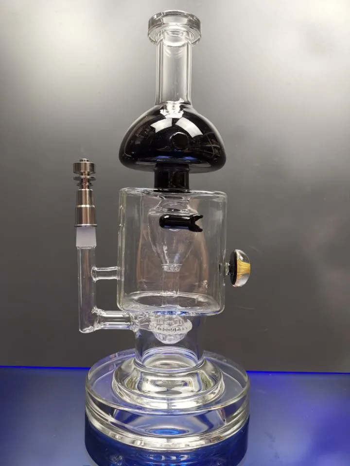 Huge Glass Bong Dab Rig Heady Water Pipe Oil Rigs Double Sprinkler Perc ...