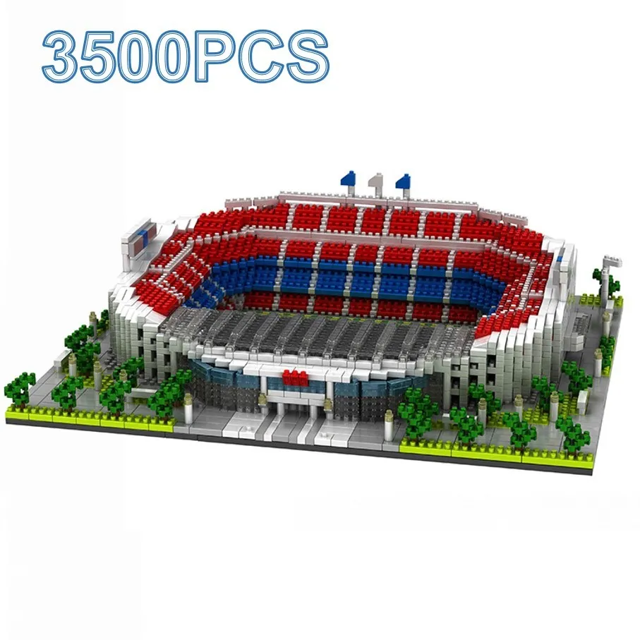 Stadium Building Blocks Old Trafford Football Field Toy Nou Camp ...