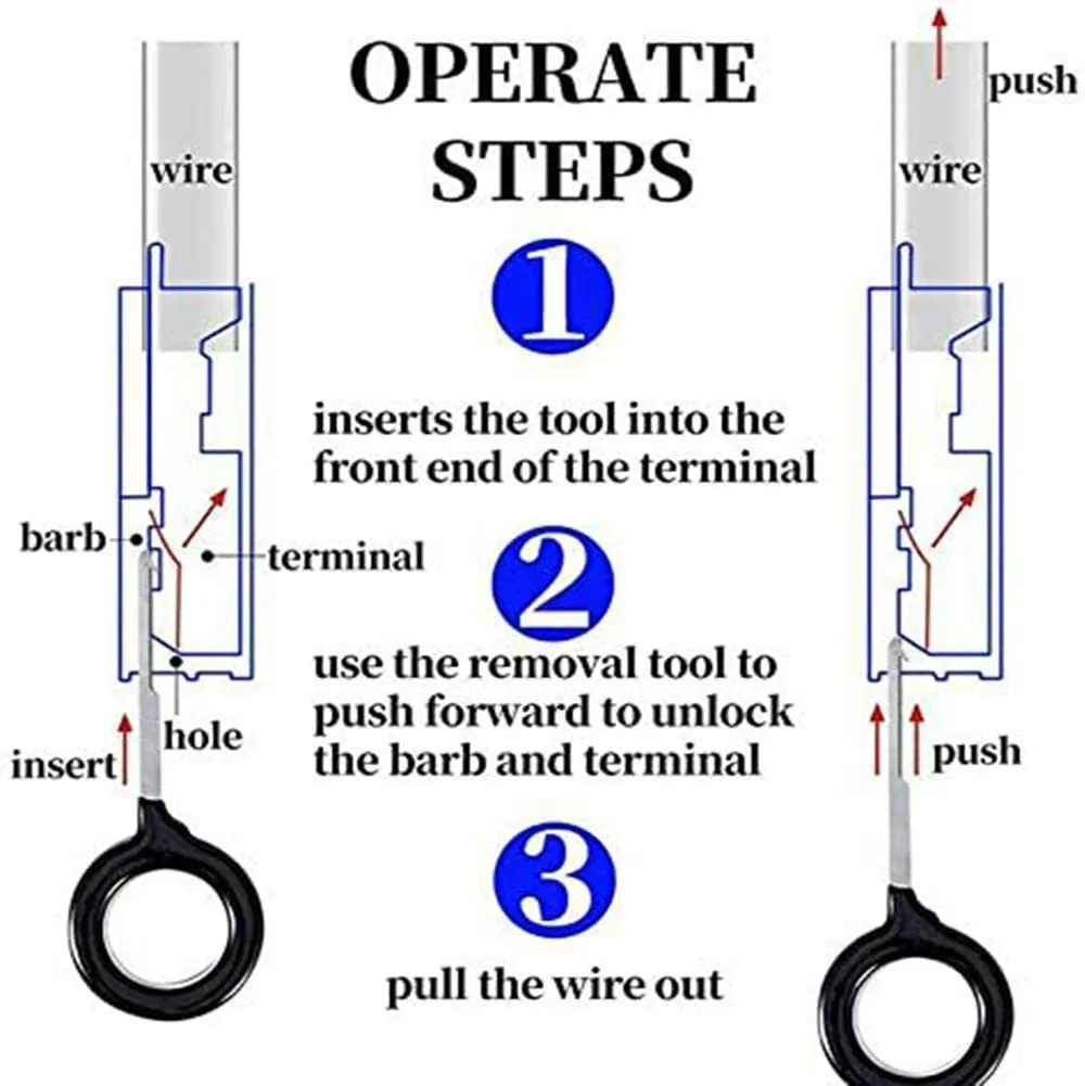 New Terminal Ejector Kit Wire Connector Pin Extractor Auto Terminals ...