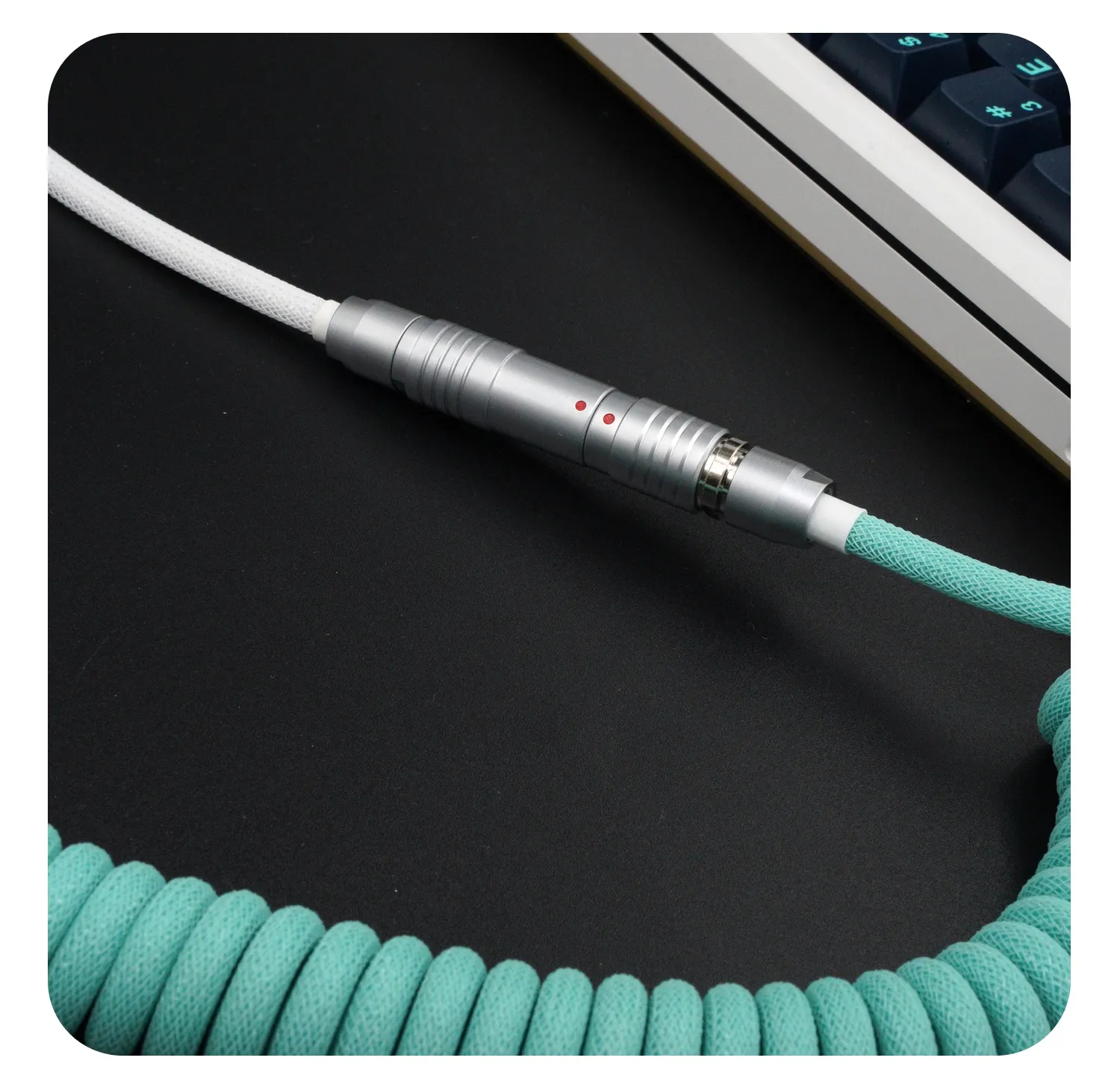 ₩90,748에서 GMK 테마를위한 GEEKCABLE 수제 기계 키보드 데이터 케이블 TIFFANY 화이트 콜로이 SP 키 캡 ...