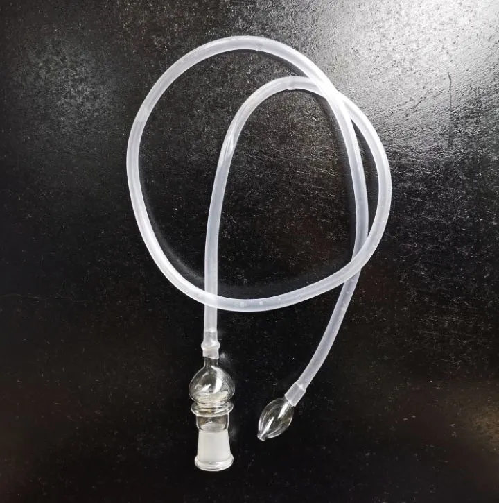 18mm Clear Glass Vaporizer Whip Replacement 39 Long Snuff Snorter Hose ...