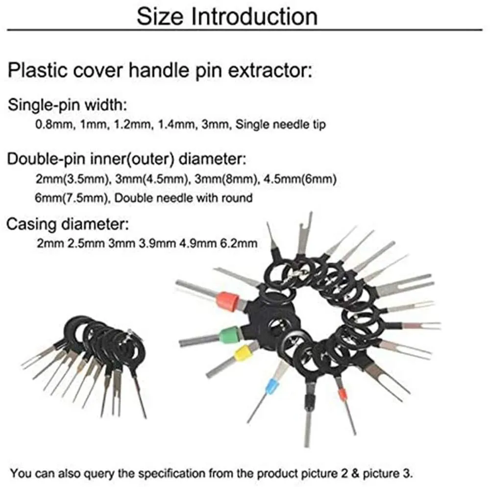 Terminal Ejector Kit: Wire Connector Pin Extractor, Auto Terminals ...