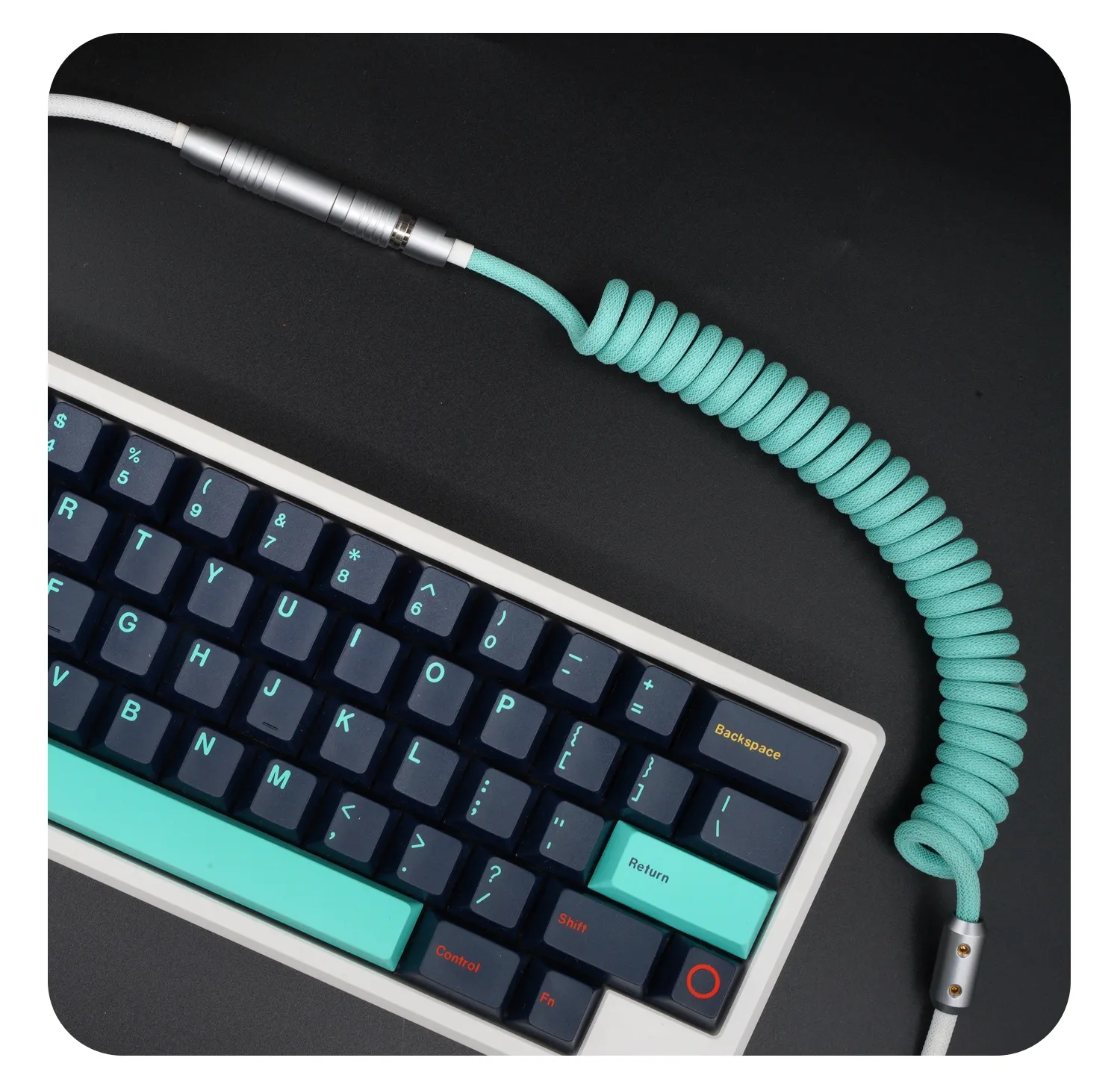 ₩90,748에서 GMK 테마를위한 GEEKCABLE 수제 기계 키보드 데이터 케이블 TIFFANY 화이트 콜로이 SP 키 캡 ...