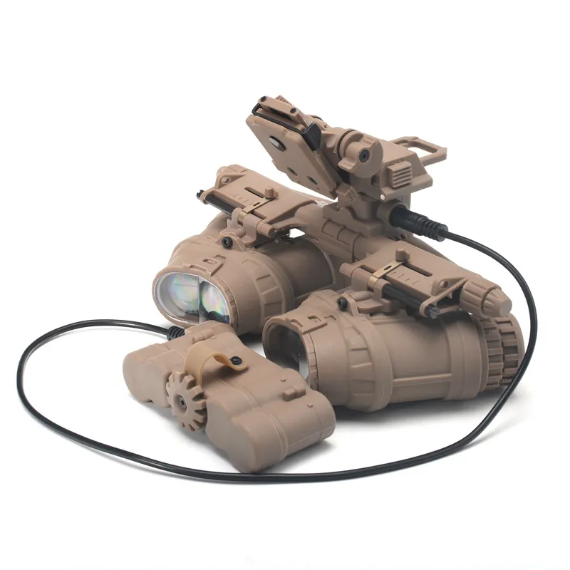 Tactical Airsoft Helmet With Night Vision Goggles And Plastic Extruder ...