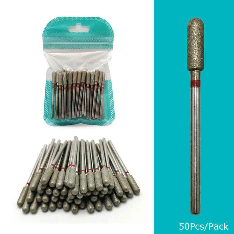 HYTOOS Diamond Nail Bit Set 3/32 Electric Rotary Cuticle Clean Burr Manicure Cutter For Nails ...