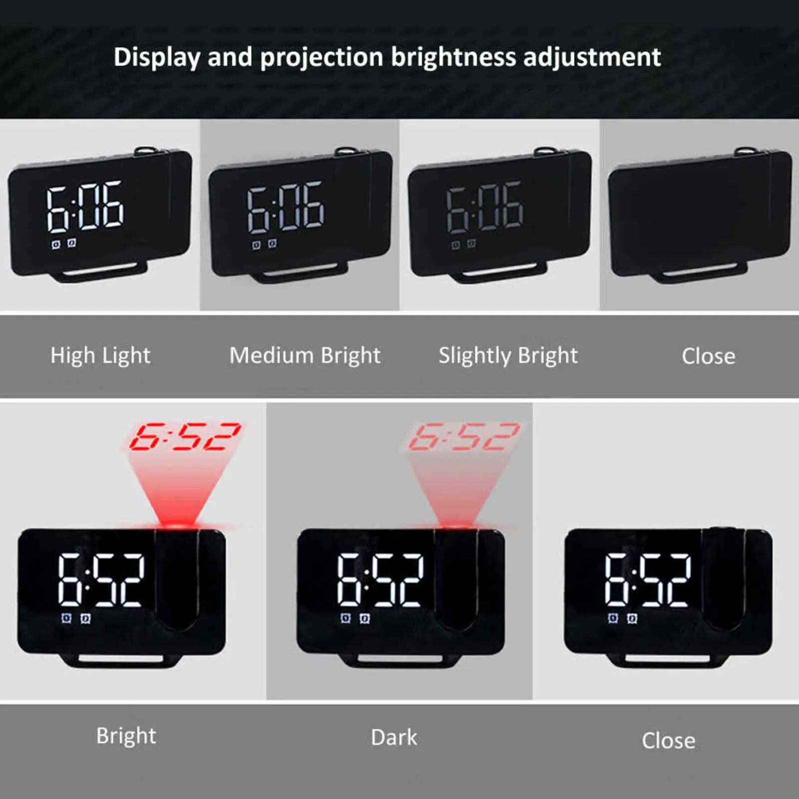 Brand: TimeTech Type: LED Digital Alarm Clock Specs: Table Electronic ...