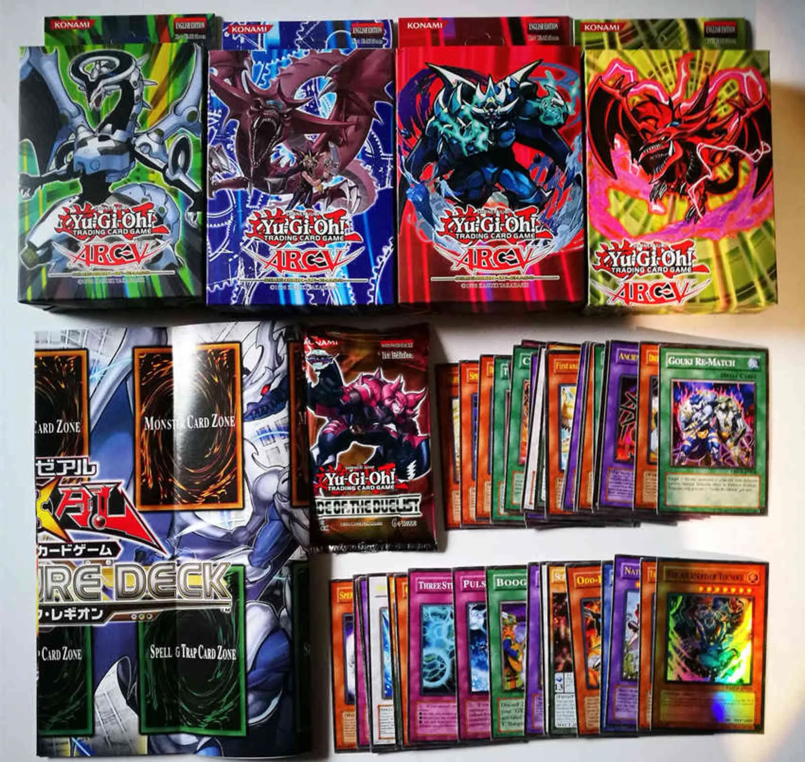 Yu-Gi-Oh English pokemon trading card game Set - 49 Anime Cards with ...