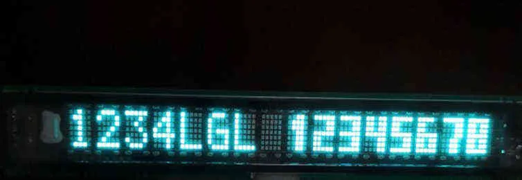 8 Bit 16 Bit Dot Matrix Board VFD Module Zoom Screen Graphical Lattice For Arduino C51 STM32 ...